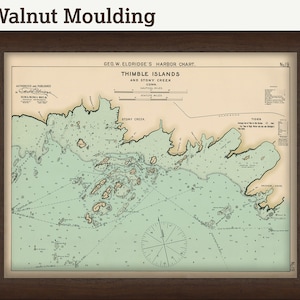 Thimble Islands, Connecticut - Nautical Chart by George W. Eldridge ...
