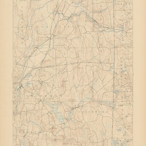 PLAINFIELD, GRISWOLD and VOLUNTOWN, Connecticut 1893 Topographic Map ...