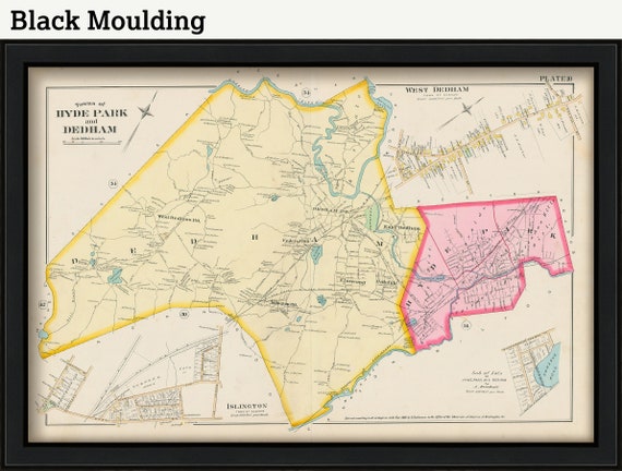Map Of Towns Surrounding Dedham Ma