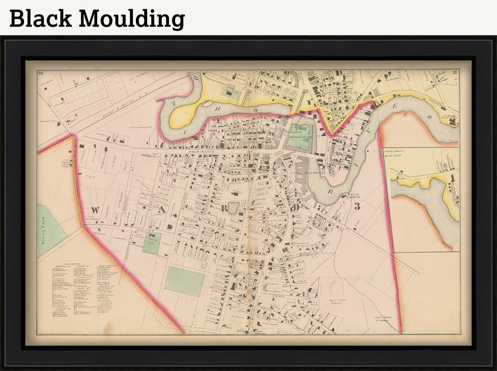City of DOVER, New Hampshire 1871 Map, Replica or GENUINE ORIGINAL - Etsy