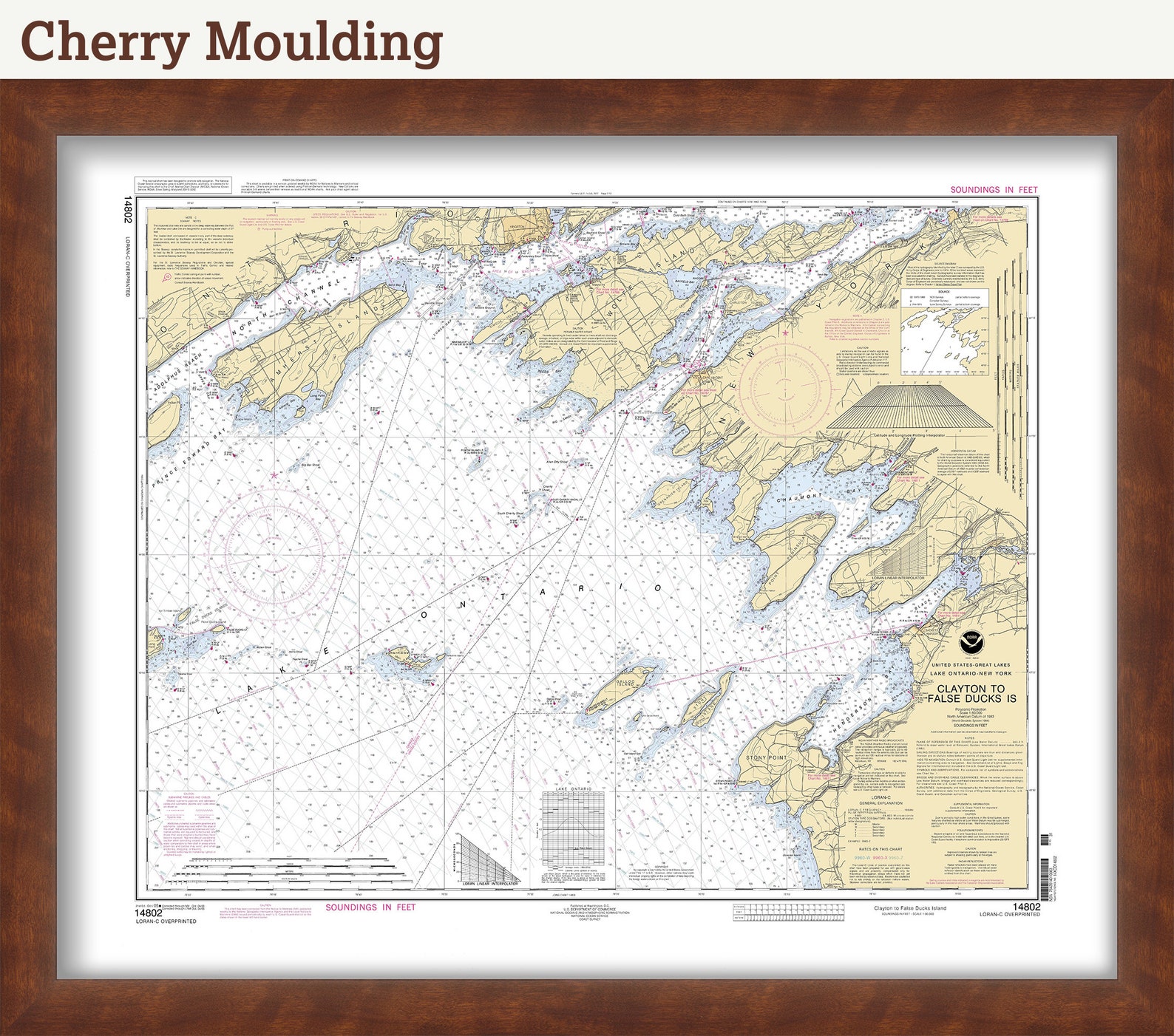 Clayton to False Duck Island, New York - 2005 Nautical Chart - Etsy
