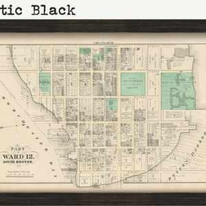 Map of Part of South Boston - 1874 Ward 12 Plate H - 0089 - Etsy