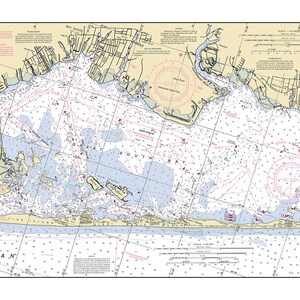 Fire Island Inlet to Watch Hill, Great South Bay, Long Island New York ...