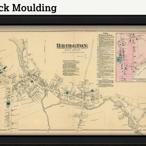 BRIDGTON, Maine 1871 Map, Replica or Genuine ORIGINAL - Etsy