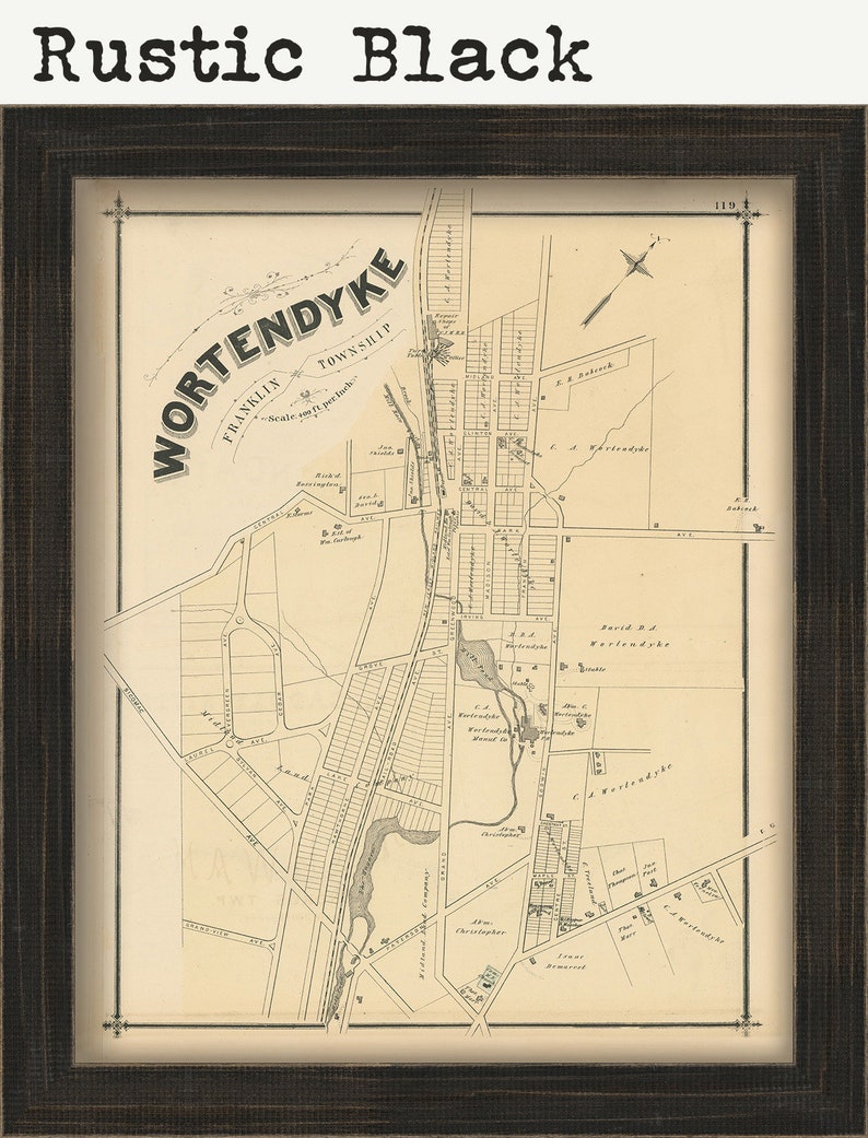 WORTENDYKE New Jersey 1876 Replica or GENUINE ORIGINAL - Etsy