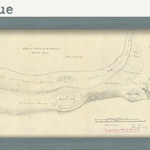 Scituate Harbor and North River, Massachusetts Chart Published in 1852 ...