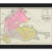 RAYNHAM Massachusetts 1871 Map Replica or Genuine ORIGINAL - Etsy