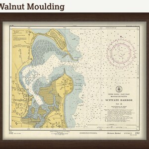 SCITUATE HARBOR, Massachusetts - Nautical Chart 1954 - Etsy