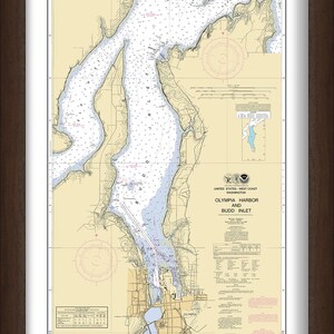OLYMPIA HARBOR and Budd Inlet, Washington - Nautical Chart Published in ...