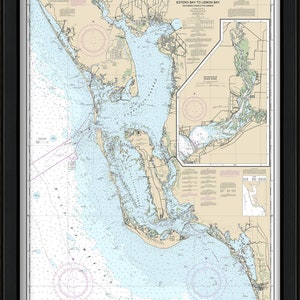 SANIBEL ISLAND and CAPTIVA, Florida - 2015 Nautical Chart - Etsy