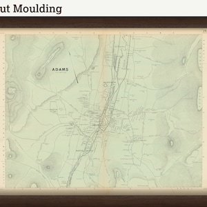 ADAMS, Massachusetts 1904 Map - Replica or Genuine Original - Etsy