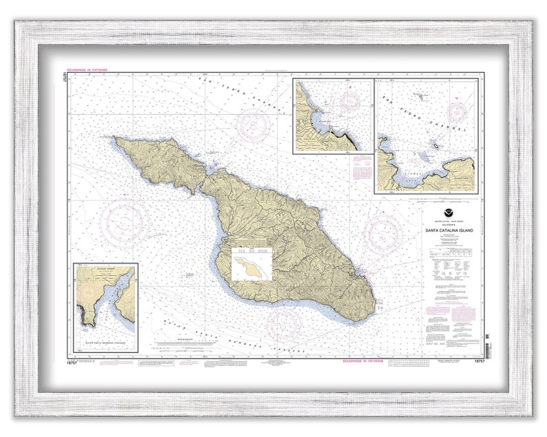 SANTA CATALINA ISLAND California 2004 Nautical Chart - Etsy