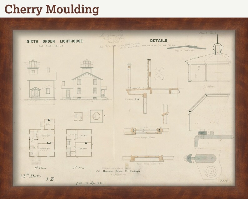 EDIZ HOOK LIGHTHOUSE Port Angeles Washington Drawing and - Etsy
