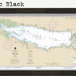 ONEIDA LAKE, New York - 2019 Nautical Chart - Etsy