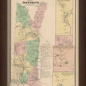 Town of JEFFERSON, Morris County, New Jersey 1868 - Replica or Genuine ...