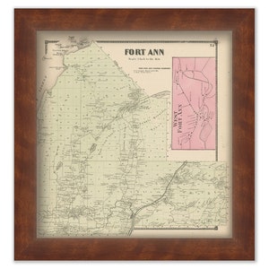 Town of FORT ANNE, New York 1866 Map - Etsy
