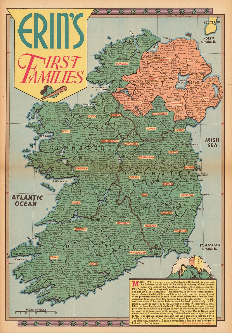 ERINS FIRST FAMILIES - Published in 1946 - Etsy