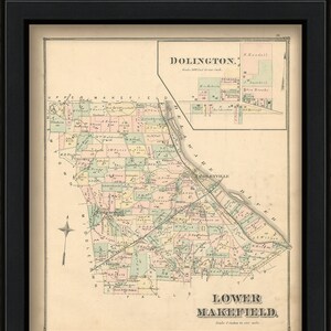 LOWER MAKEFIELD, Pennsylvania - 1876 Map - Etsy