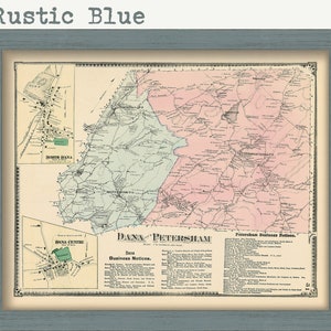 Towns of DANA and PETERSHAM, Massachusetts 1870 Maps - Etsy
