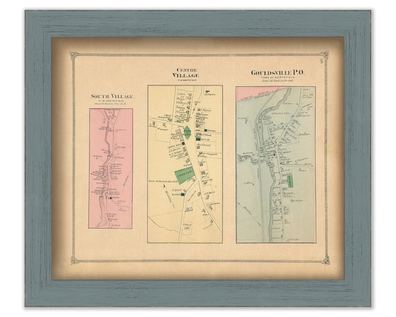 Villages of NORTHFIELD Vermont 1873 Map - Etsy