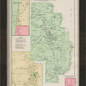 Town of BELCHERTOWN, Massachusetts 1873 Map - Etsy