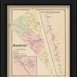Town of MADBURY, New Hampshire 1871 Map, Replica or GENUINE ORIGINAL - Etsy