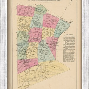 SOUTH MIDDLETON, Pennsylvania 1872 Map - Replica or Genuine ORIGINAL - Etsy