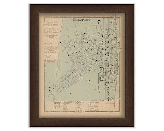 TREMONT New York 1868 Map | Etsy