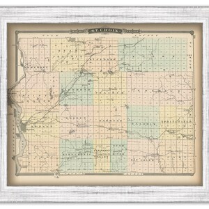 ST CROIX COUNTY, Wisconsin 1878 Map, Replica or Genuine Original - Etsy