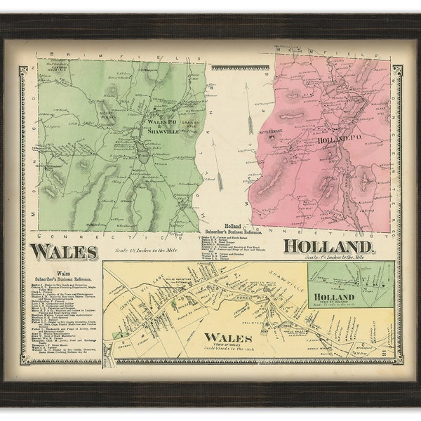 Map Of Holland Etsy