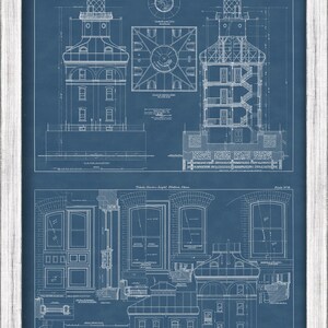 TOLEDO HARBOR LIGHTHOUSE, Toledo, Ohio - Blueprint Drawing of the ...