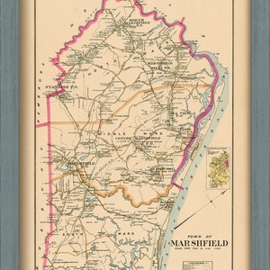MARSHFIELD, Massachusetts - 1903 Map - Etsy