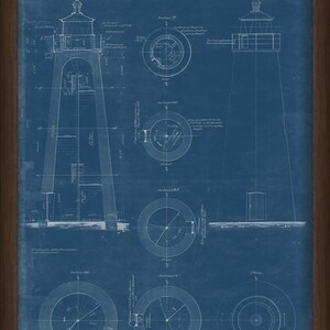 COVE POINT LIGHTHOUSE, Maryland - Blueprint Drawing and Plan of the ...
