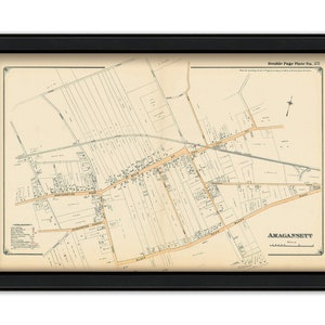 Amagansett Map, East Hampton 1916-SCANNED FROM ORIGINAL- 0059 - Etsy