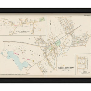 Wellesley College and Village, Massachusetts 1888 Map - Etsy