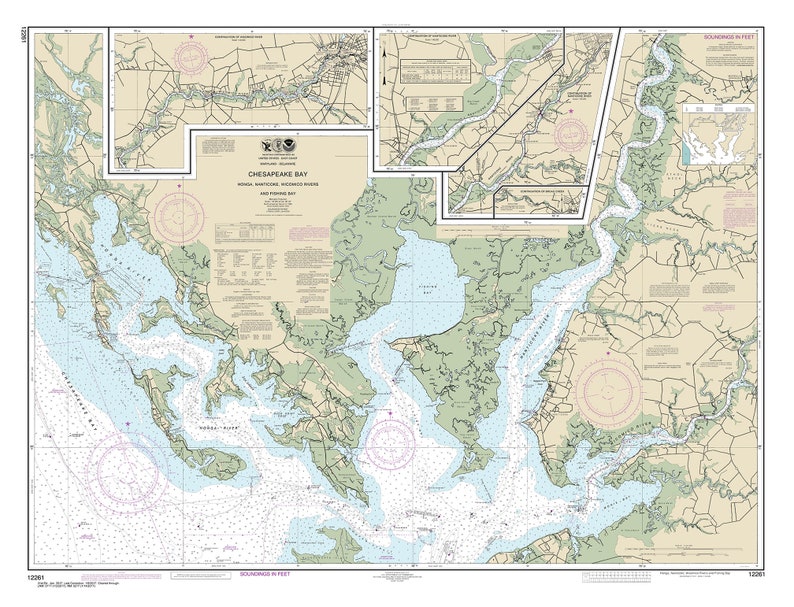 CHESAPEAKE BAY Honga Nanticoke Wicomico Rivers and Fishing | Etsy