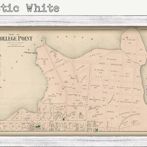 College Point, Flushing, New York 1873 Map, Replica and GENUINE ...