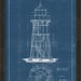 MOBILE POINT LIGHTHOUSE Alabama Blueprint Drawing and Plan - Etsy