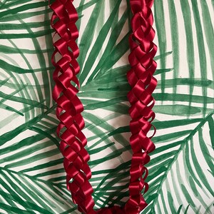 Hawaiian Satin Ribbon Lei Graduation Lei Congratulations Lei Gift Lei ...