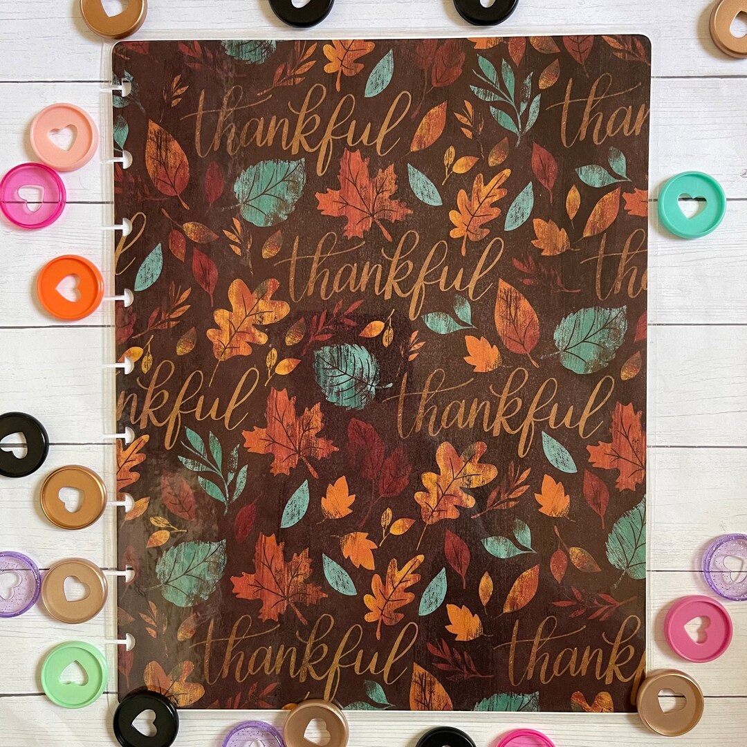 Fall Autumn Leaves Theme Disc Planner Happy Planner Classic Size - Etsy