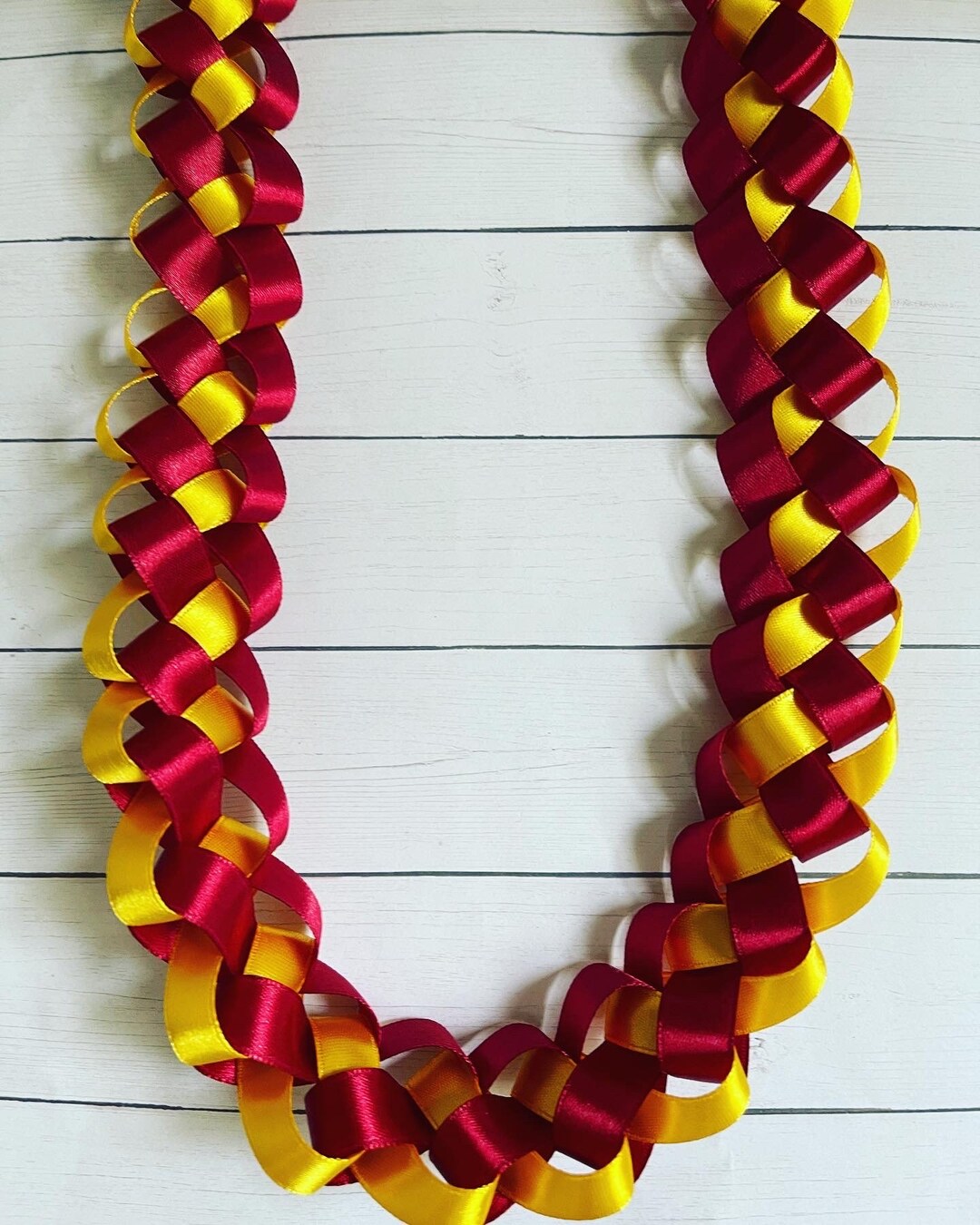 Hawaiian Satin Ribbon Lei Graduation Lei Congratulations Lei Gift Lei ...