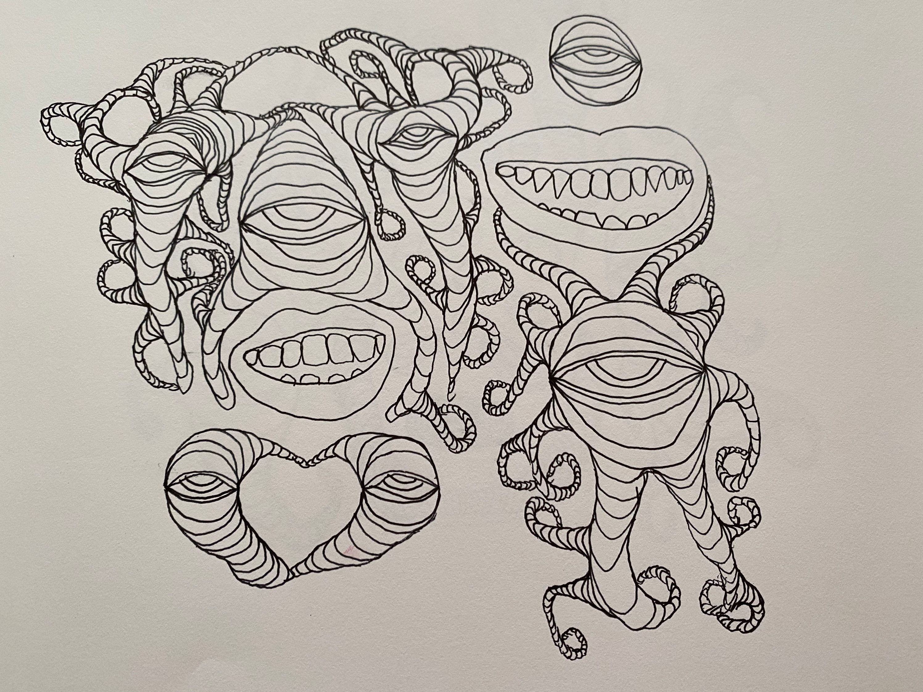 Weird Creature Drawings
