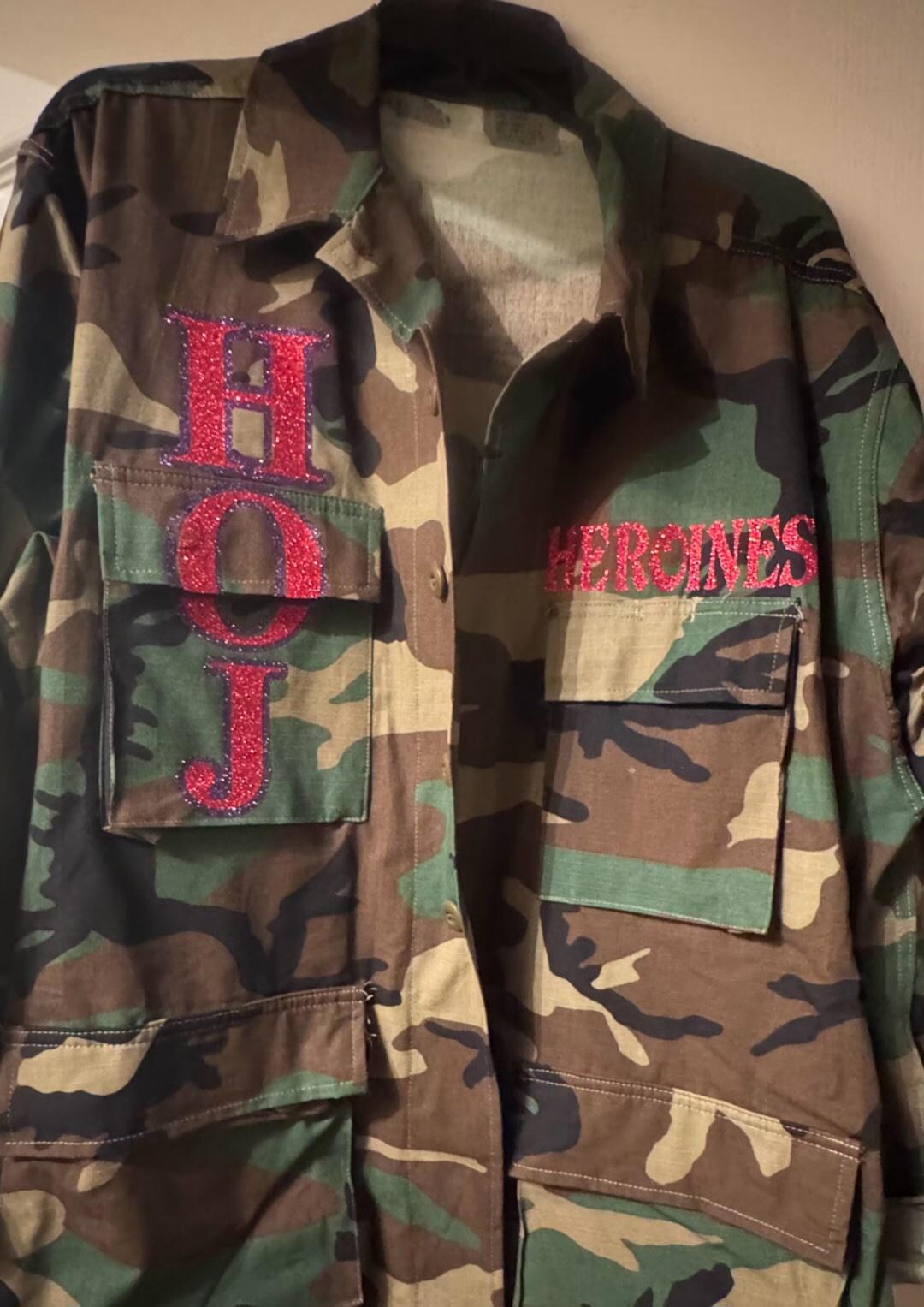 HOJ - Heroines of Jericho Camouflage Jacket , Men's Sizes - Etsy