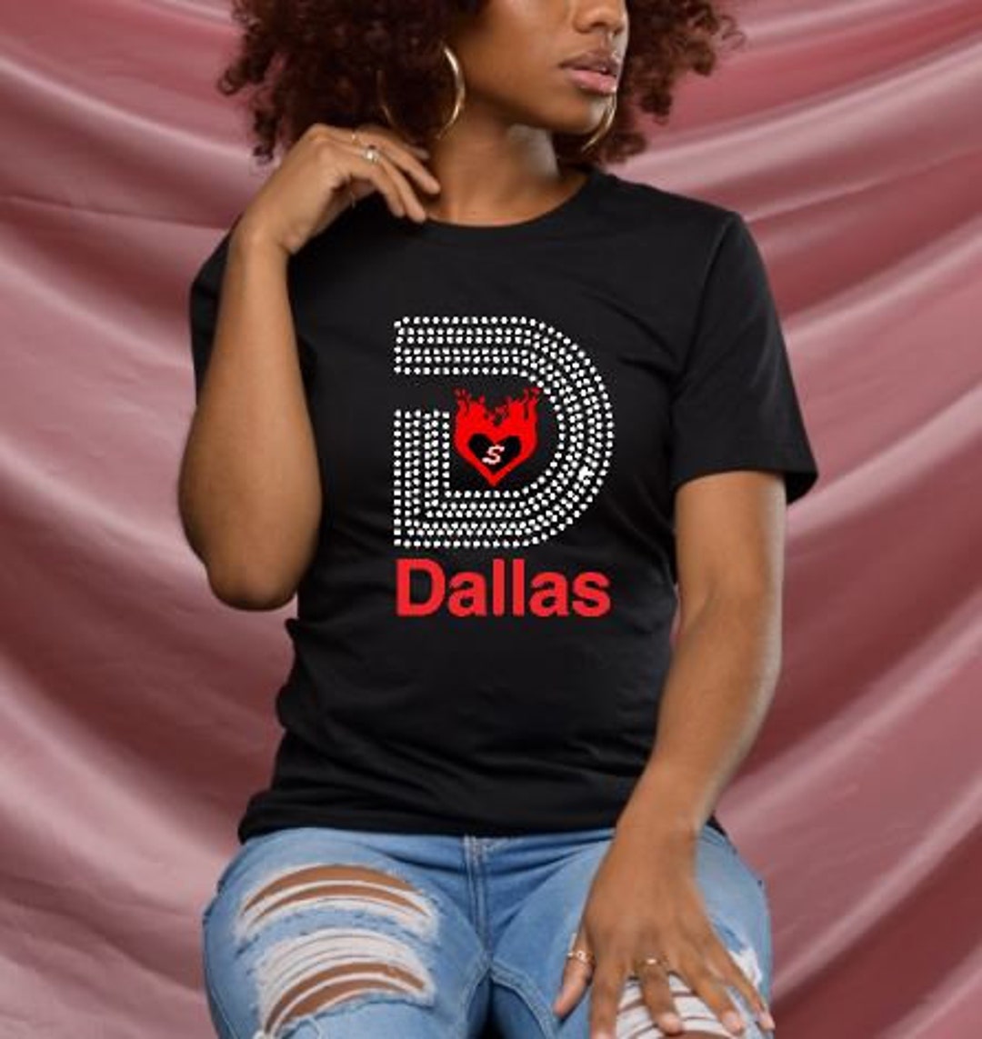 SSSC - Triple D - Dallas - Rhinestone Bling T-shirt - Unisex Sizes T ...