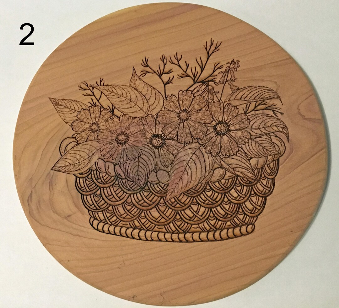 6" or 7" Slotted Basket Base, 1/2” Thick, Walnut, Cedar or Poplar ...