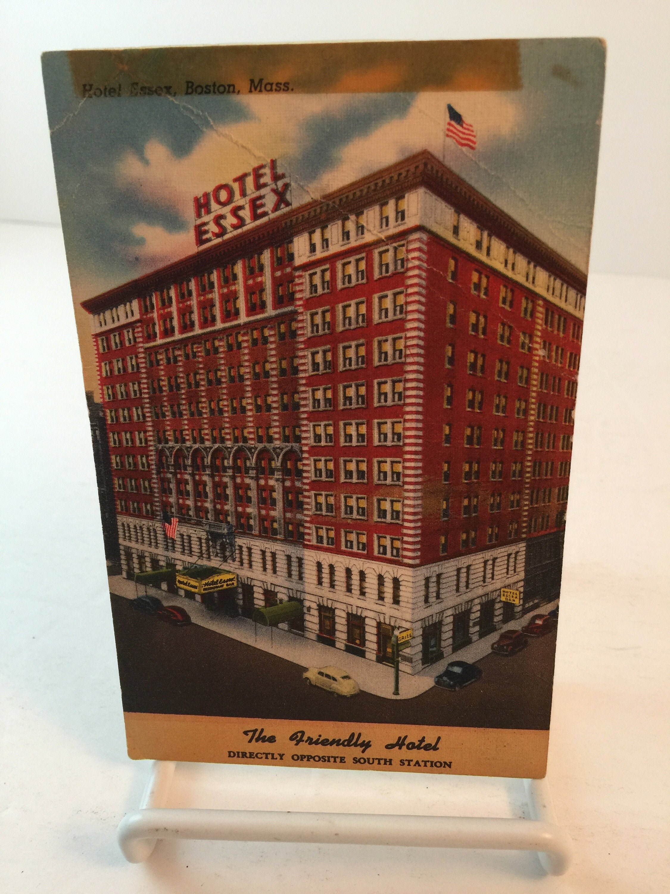 Hotel Essex-Boston Mass.1940s-Vtg Postcard-1940s | Etsy