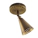 Adjustable Brass Cone Spotlight – Articulating Ceiling Light, With ...