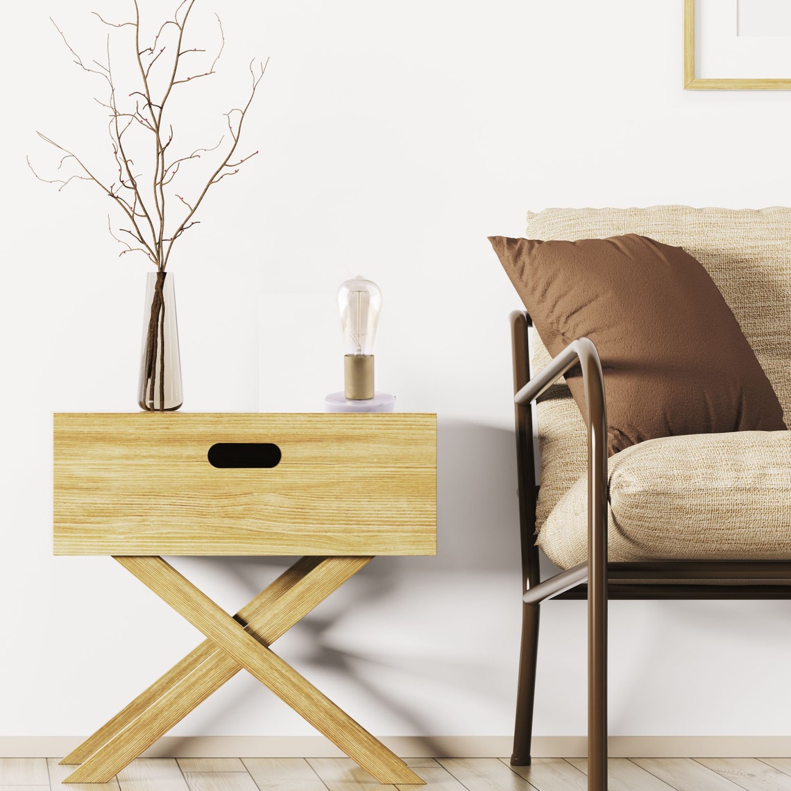 Modern Brass Table Lamp Modern Lighting Small Lamps - Etsy