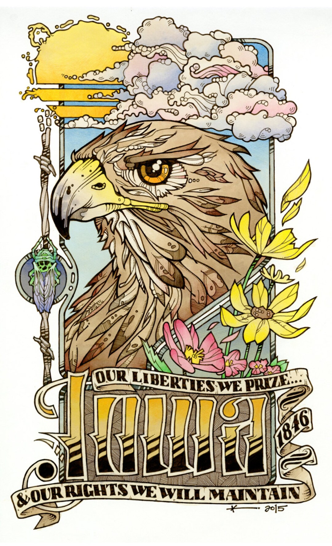 Iowa Poster - (signed & Dated Open Edition) - Etsy