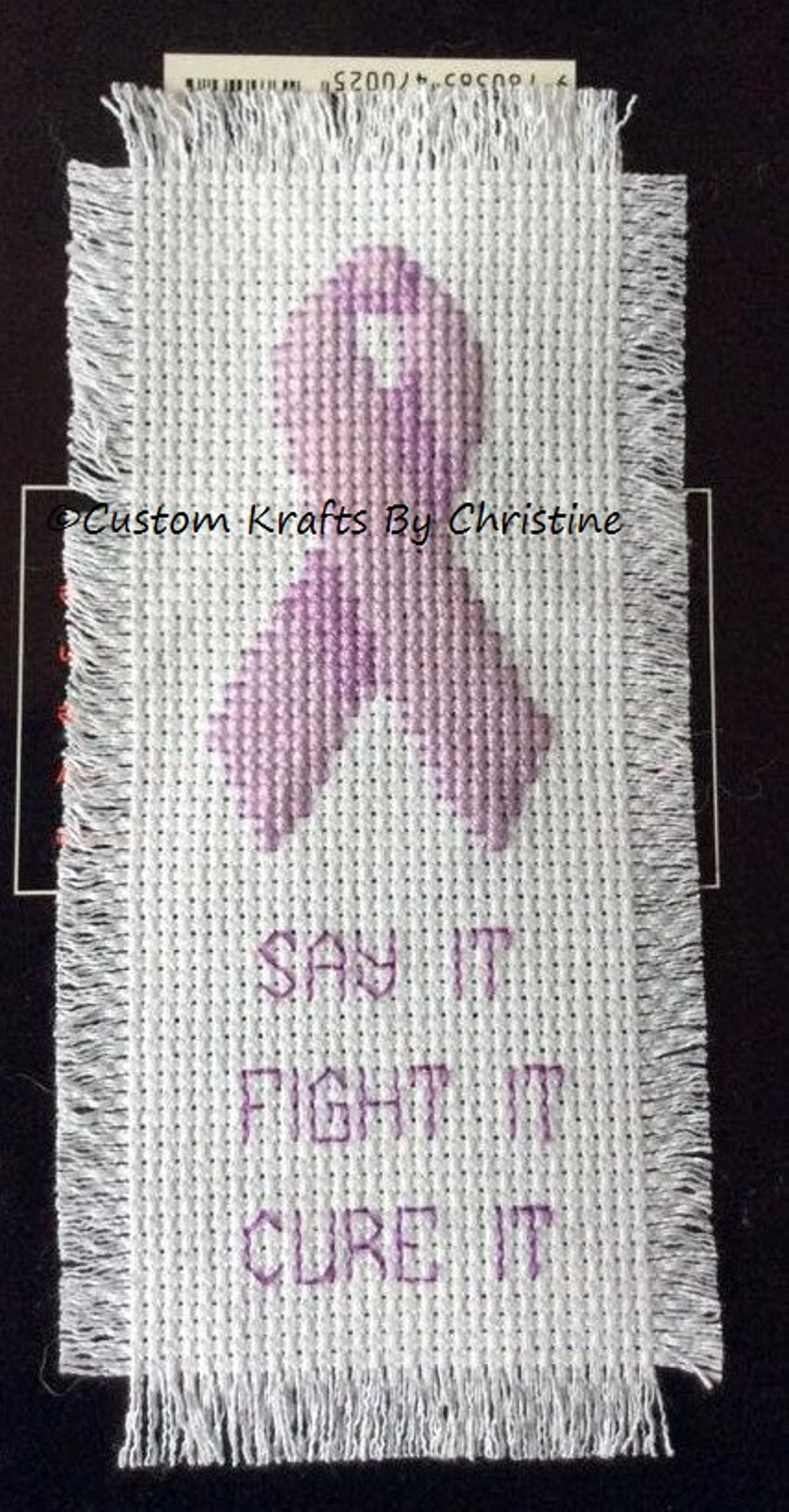 Say It Bookmark (cancer Awareness (all Kinds) - Etsy